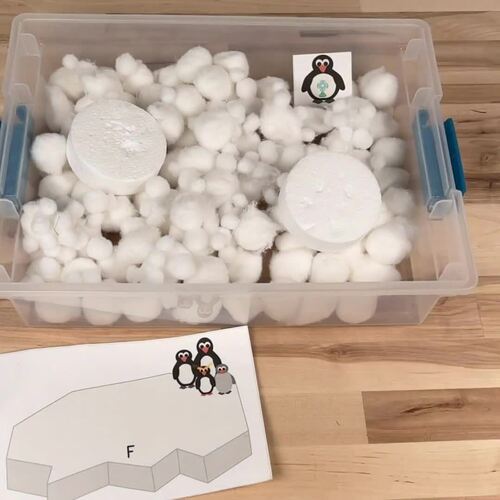 Penguin Sensory Bin Activities for Articulation and Language | TPT