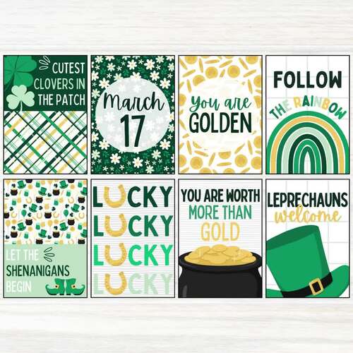 St Patrick's Day Classroom Posters Classroom Decor Bulletin Board Ideas