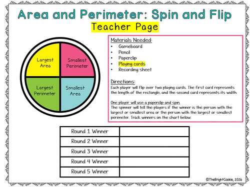 Area and Perimeter Activities- 4th Grade Area and Perimeter Project ...
