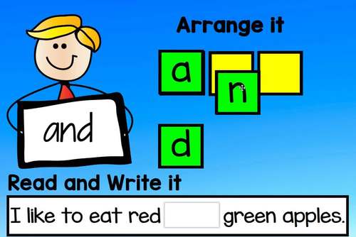Boom Cards - Sight Word (Arrange and Write) (Distance Learning) | TPT
