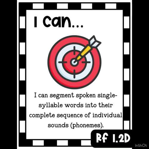 ELA Common Core Essential Standards Learning Targets | 1st Grade