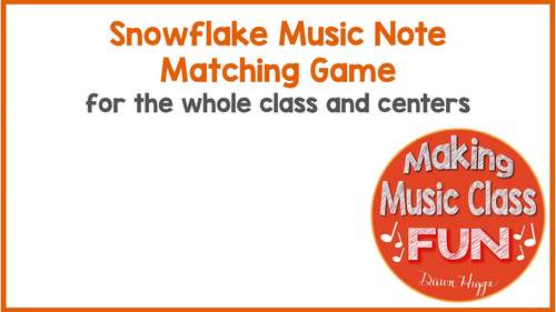 Snowflake Winter Elementary Music Note Reading Lines Spaces Center Game ...