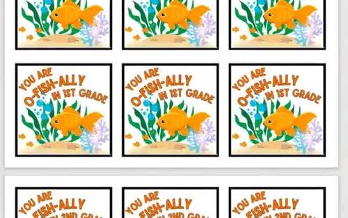 O-FISH-ALLY TAG (PRE-K - 12TH GRADE) by Love and Literacy Lane | TPT