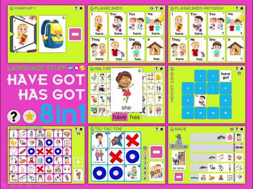 Have got/Has got 8in1 (PowerPoint) by Language Stuff | TPT