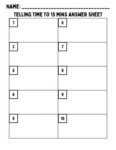 Telling Time to 15 Minutes / Quarter-Hour Task Cards by Mrs Normans ...