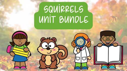 All About Squirrels Writing Reading PreK Kindergarten First TK Second ...