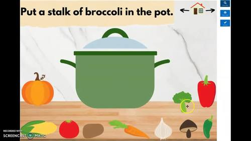 Following One Step Directions BOOM Cards™ Soup Style - Digital Activity