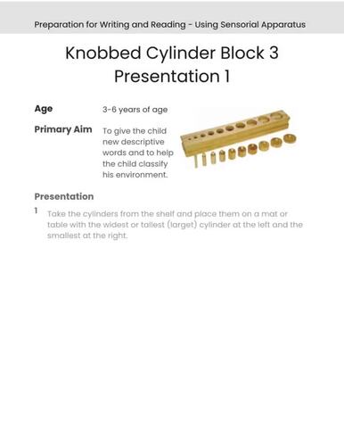 Montessori Sensorial Curriculum Lesson Plans for Early Primary (2.5-6 ...
