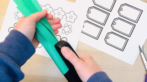 NO PREP Mother's Day Gift Craft Bouquet Card First, Second, Third Grade