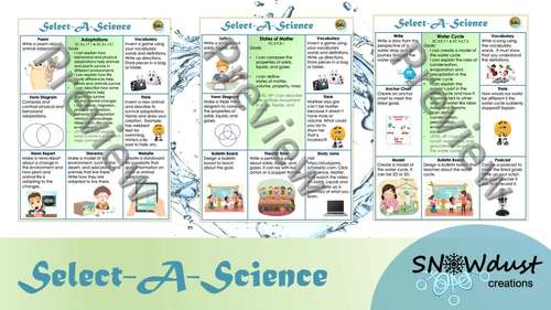 Nature of Science I: Florida Science Choice Board | TPT