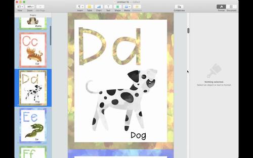 Watercolor Animal Alphabet Posters - Primary Watercolour Decor | TPT