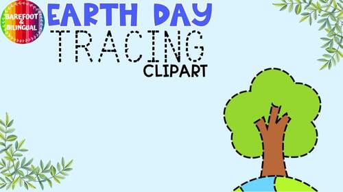 Earth Day Tracing Clipart | Images for Fine Motor & Pre-Writing Practice