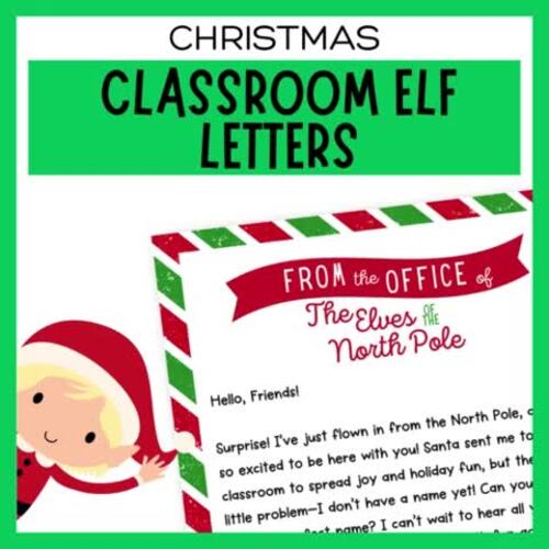 Classroom Elf Letters | 46 No Prep Elf Notes for Christmas | TPT