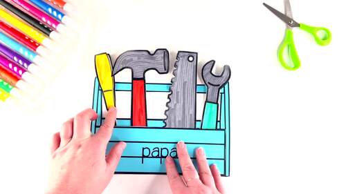 French Fathers's Day Craft/Card - Bricolage/Carte pour la fête des pères