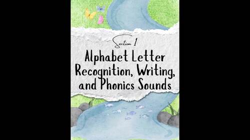 Nature Alphabet Letter Recognition Writing & Phonics Sounds Workbook ...