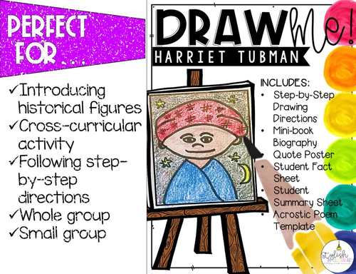 Draw Me! Harriet Tubman Directed Drawing | Women's History Month | CKLA