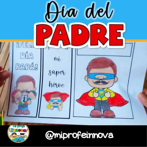 Father's Day Craft in Spanish: Lapbook and letter writing- Día del ...