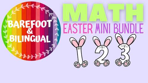 Math Easter Clipart Mini Bundle | Easter Math Manipulatives Clipart