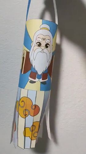 CONFUCIUS Crafts Windsock Mobile Hanging Activities Chinese Education