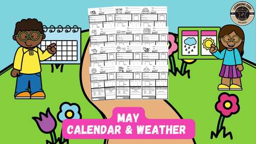 May Morning Work Worksheets Daily Calendar/Weather PreK Kindergarten ...