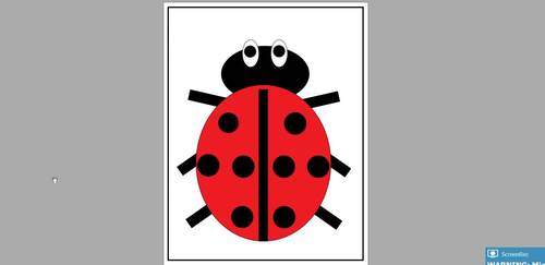 2D Shapes Ladybug Craft Cutting Skills Worksheets,Shape Activities ...
