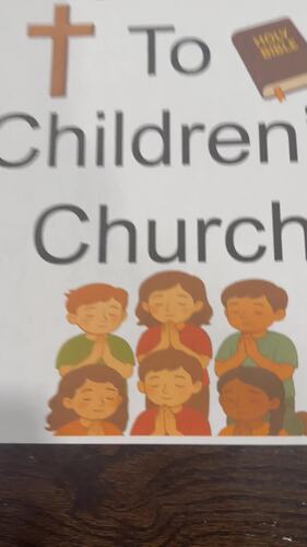 Welcome to children's church catholic sign wall art poster decoration