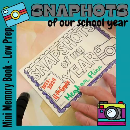 End Of The Year Mini Memory Book Activity | Snapshots Of My School Year ...