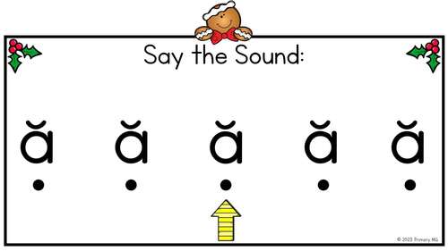 Christmas CVC Phonics | Gingerbread Backward Decoding | Digital Resource