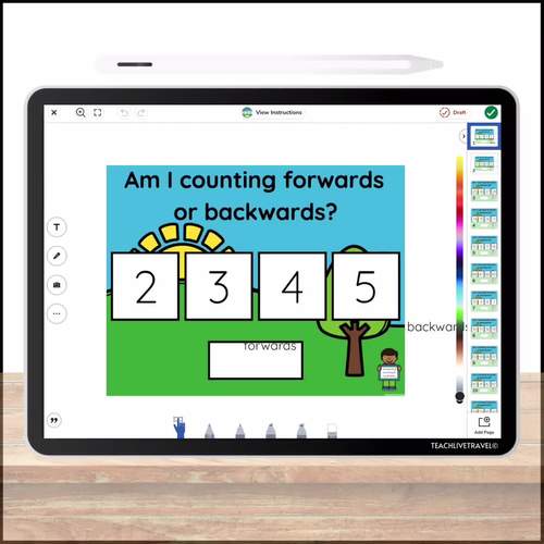 Forwards & Backwards - K.CC.B.4 - Kindergarten - Counting & Cardinality ...