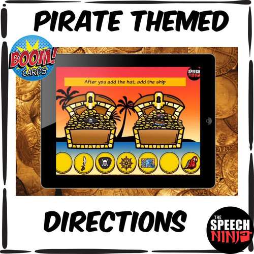 Pirate Themed Temporal and Sequential Directions Boom Cards by The ...