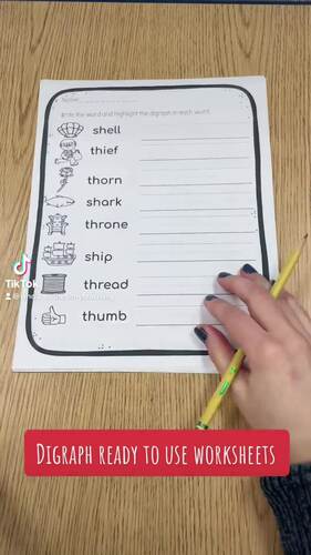 Digraph Word Work by Whole and Healthy Teaching | TPT