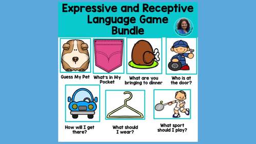 Receptive Expressive Language Game Bundle Fun Describing Guessing bundle
