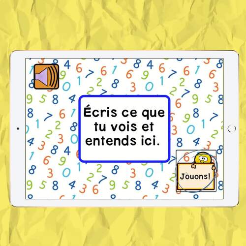 Cartes Boom Écoute, lis et écris les nombres de 1 à 50 | TPT