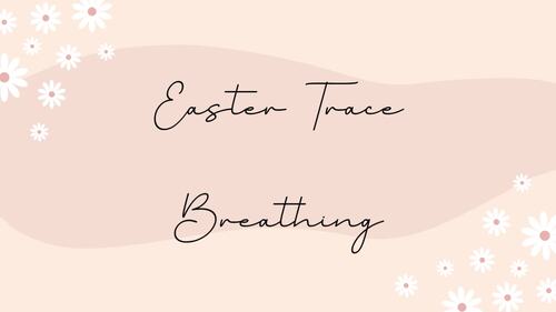 Easter Egg Trace Breathing Visual | Calming Deep Breathing Handout for Kids