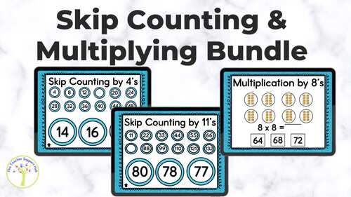 Math Skip Counting and Multiplication Mega Bundle Bundle | TPT