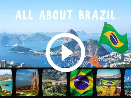 Editable All About Brazil PowerPoint Presentation, 3rd-6th Grade, Geography