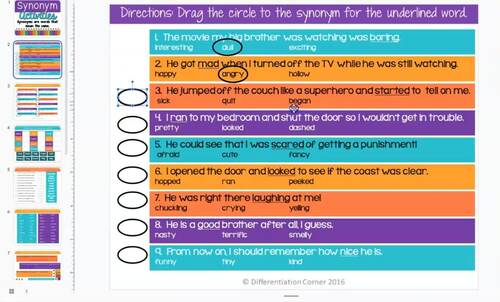 Synonyms and Antonyms Worksheets, Anchor Charts and Activities BUNDLE