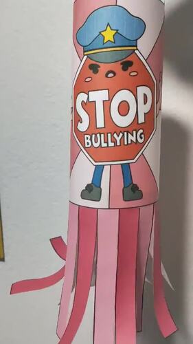Stop Bullying Crafts Windsock Mobile Anti Bullying | Be Kind Pink Shirt Day