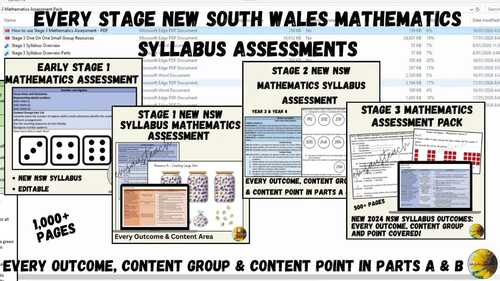 NSW Maths Assessment Mega Bundle K–6 - 1000+ Pages Aligned to 2022 Syllabus