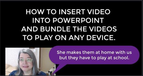 How to insert videos into PowerPoint and Bundle Videos with the PowerPoint