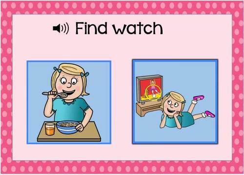 Verb Pictures BOOM Cards by Speech Packtivities | TPT