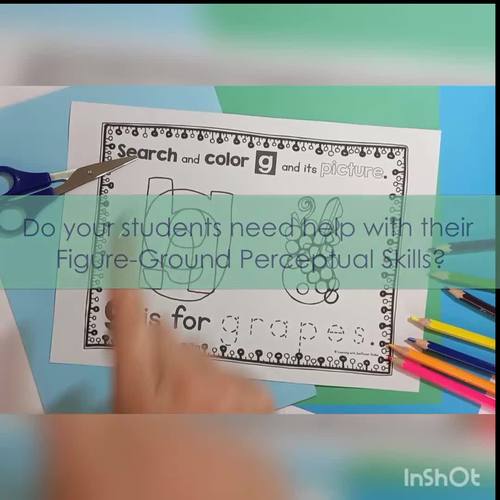 Visual Perception Figure Ground Activity - Alphabet Phonics Coloring ...