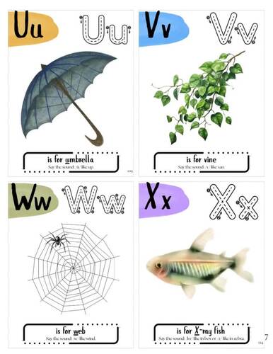 Printable Nature Alphabet Workbook | Homeschool | Preschool and ...