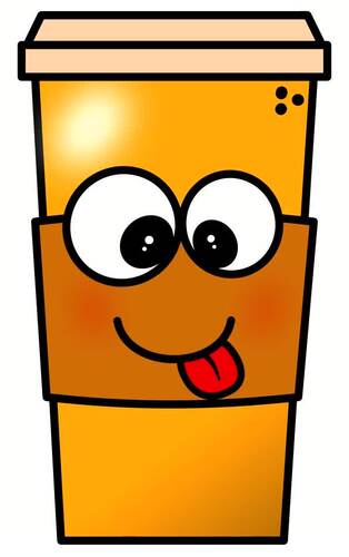 Pumpkin Spice Latte Faces Clip Art (Fall Halloween) by Wisdom Teaching Kids