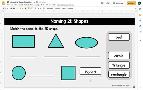 DIGITAL 2D Shape Activities - Ontario Curriculum by Engage and Ignite