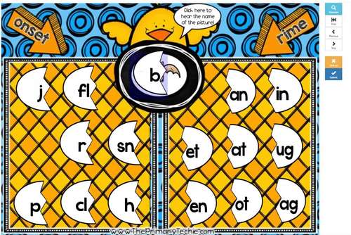 Boom Cards - Hatching Onsets and Rimes - Distant Learning by The ...