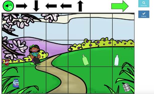 Computer Coding Practice - Earth Day (BOOM CARDS) by Tong Stevens
