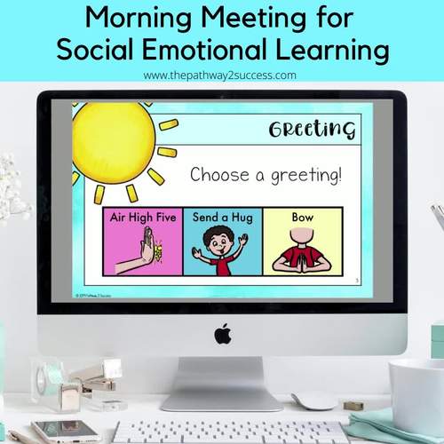 SEL Morning Meeting - Social Skills Activities & Slides for the Year