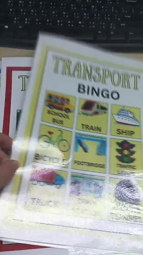 Transportation Bingo Small Group or Class Game ESL Hands-on Activity