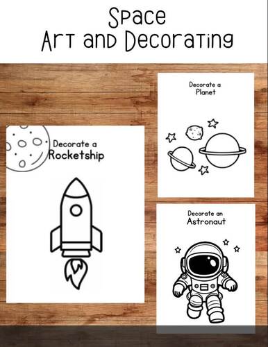 Space Activities with Coloring Maze Games and Bookmarks Bundle | TPT